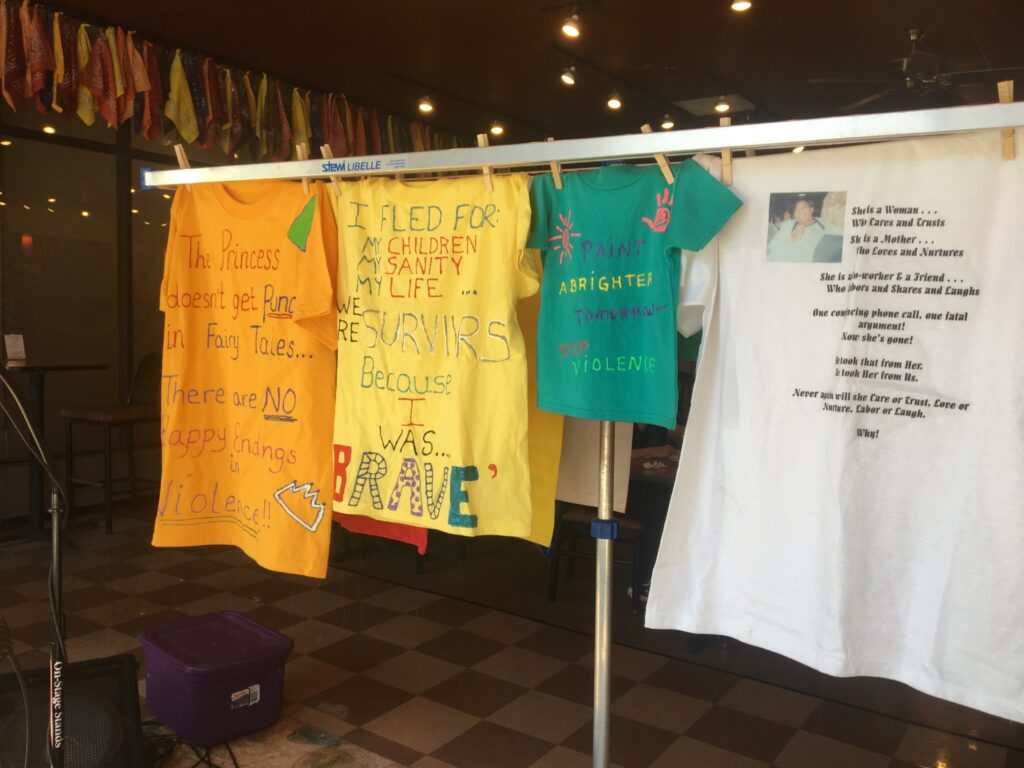 Raise Awareness with Clothesline Project